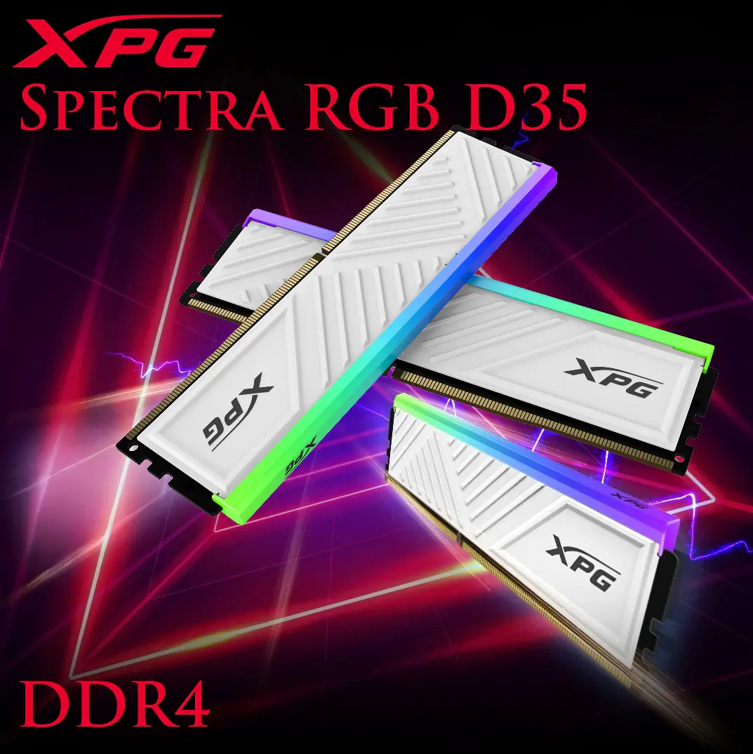 XPG Spectrix D35G DDR4 WHITE RGB 32GB RAM 3600MTs CL18