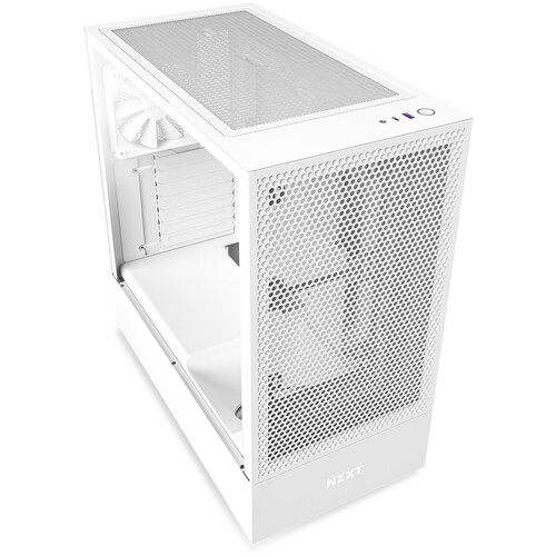 NZXT H Series H5 (2023) Flow RGB Edition ATX Mid Tower Chassis White ...