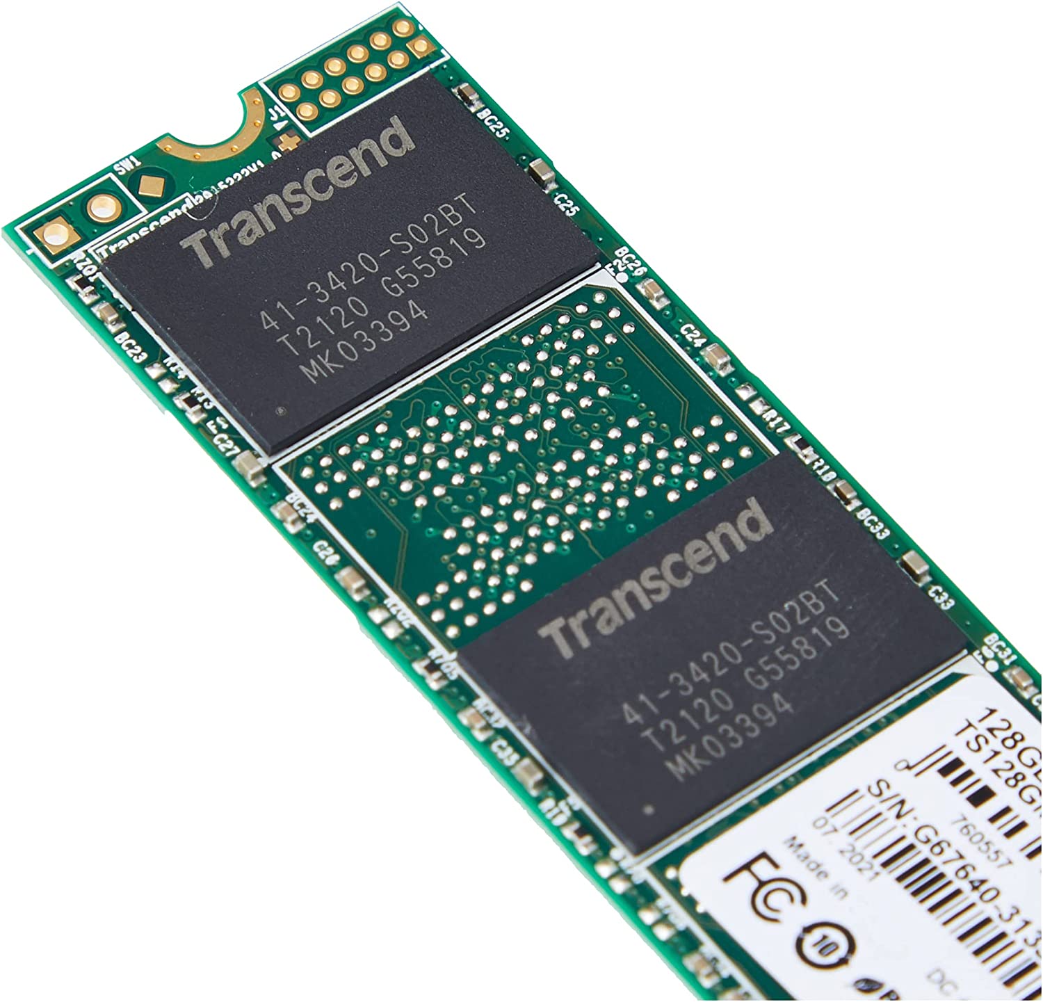 Transcend 128GB Nvme PCIe Gen3 X4 MTE110S M.2 SSD - Expert-Zone