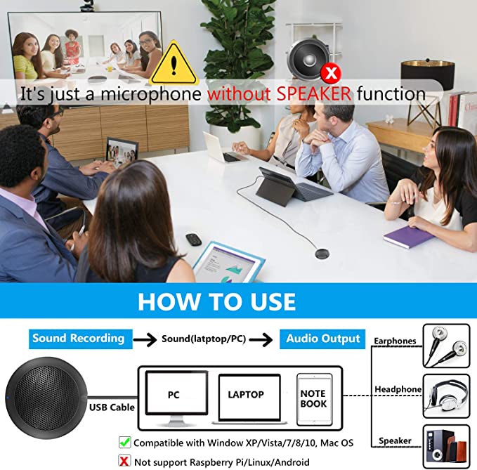 USB MIC ROUND 3M FOR MEETINGS – Expert-Zone