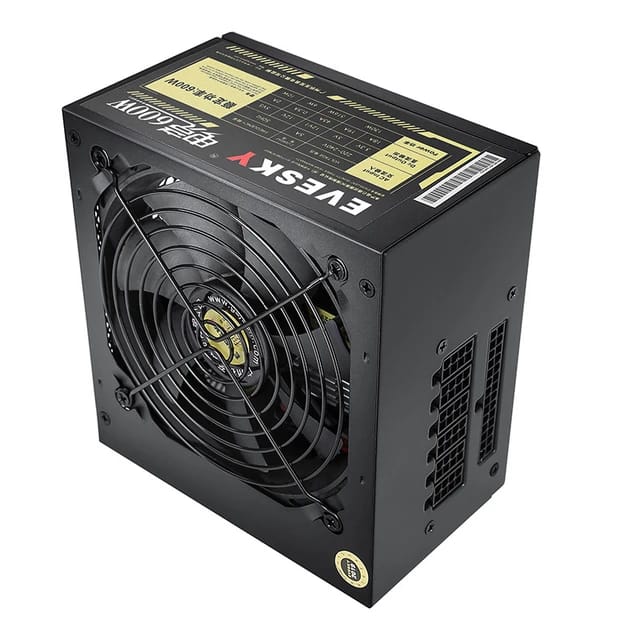EVESKY POWER SUPPLY 600W 120MM FAN ATX12V2.3 | Expert-Zone
