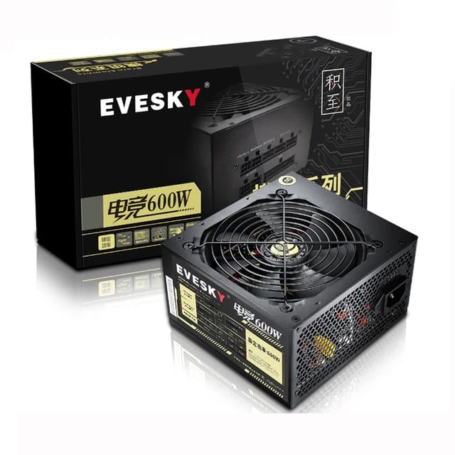 EVESKY POWER SUPPLY 600W 120MM FAN ATX12V2.3 | Expert-Zone