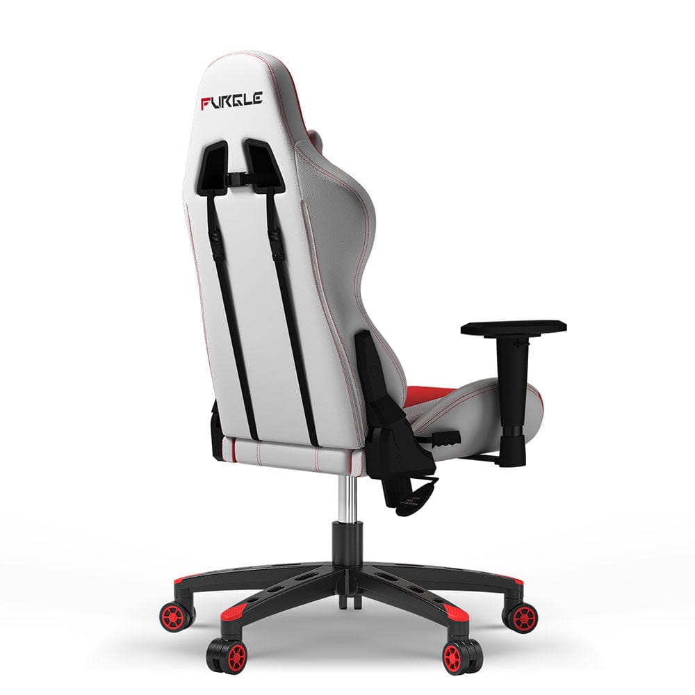 FURGLE CARRY SERIES RACING STYLE WHITE AND RED GAMING CHAIR - Expert-Zone