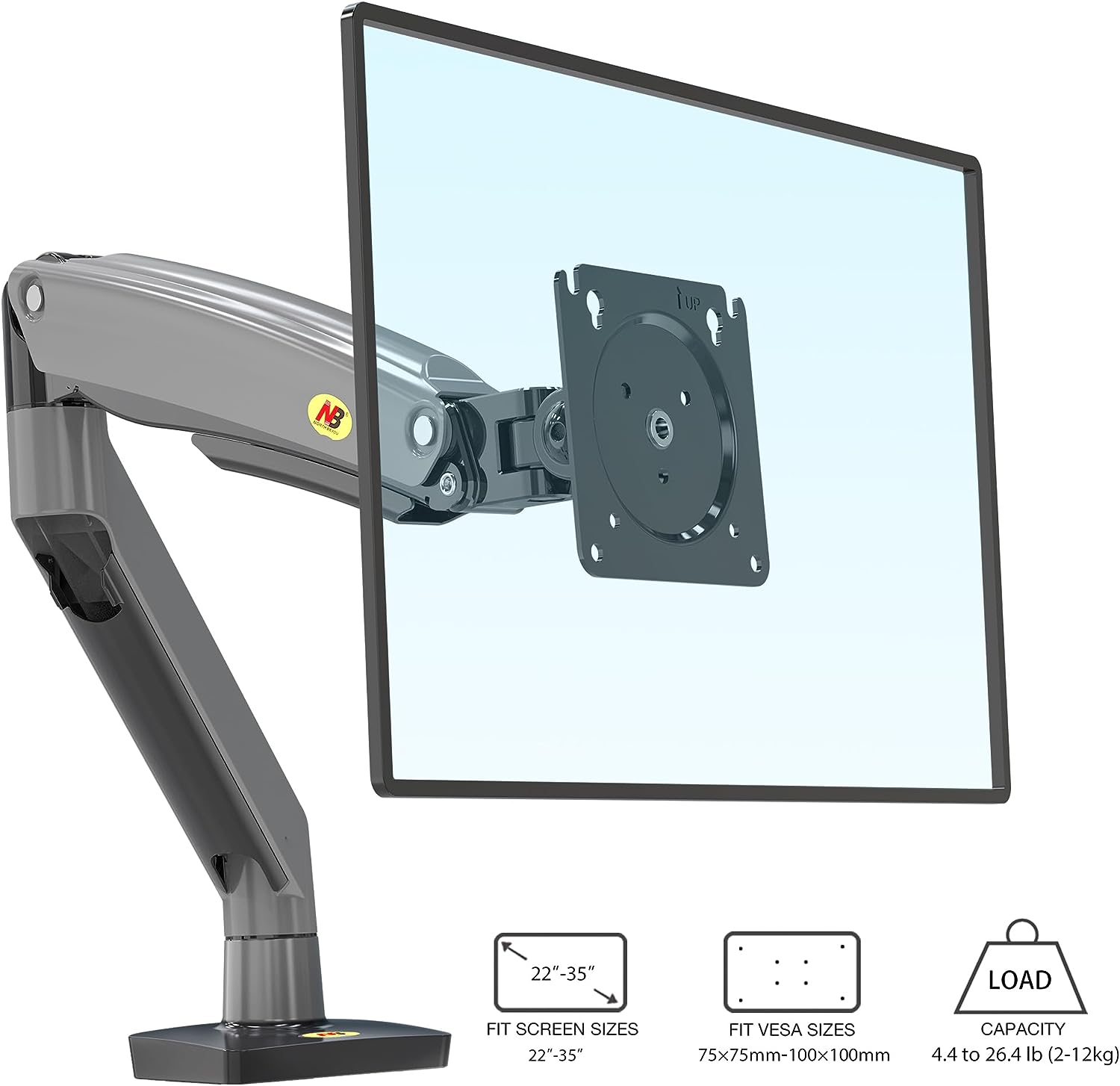 SINGLE ARM F100A 22"- 35" Heavy Duty Monitor Desk - Expert-Zone