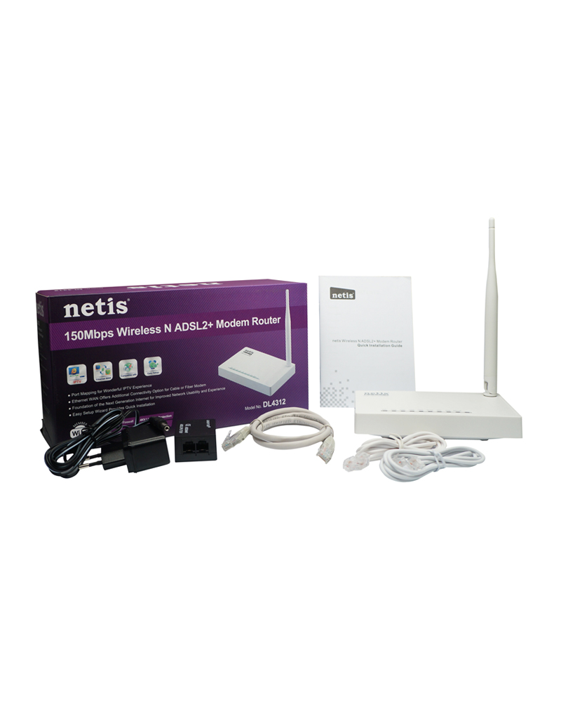 NETIS 150Mbps Wireless N ADSL2+ Modem Router | Expert-Zone