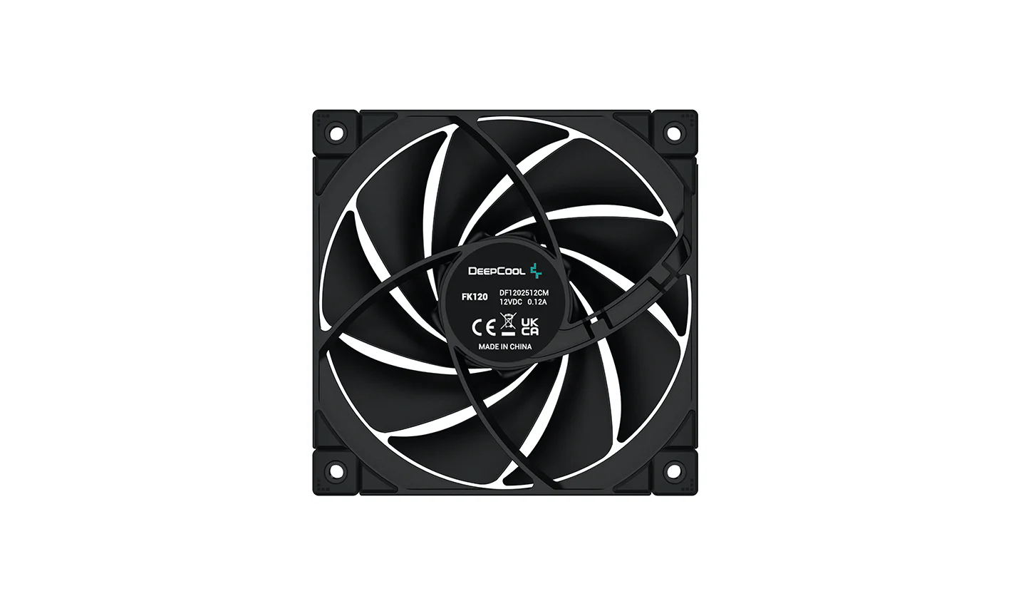 DeepCool FK120 120mm 4-pin PWM Case Fan , 1850 RPM Speed, 68.99 CFM Airflow, Elite Cooling ...