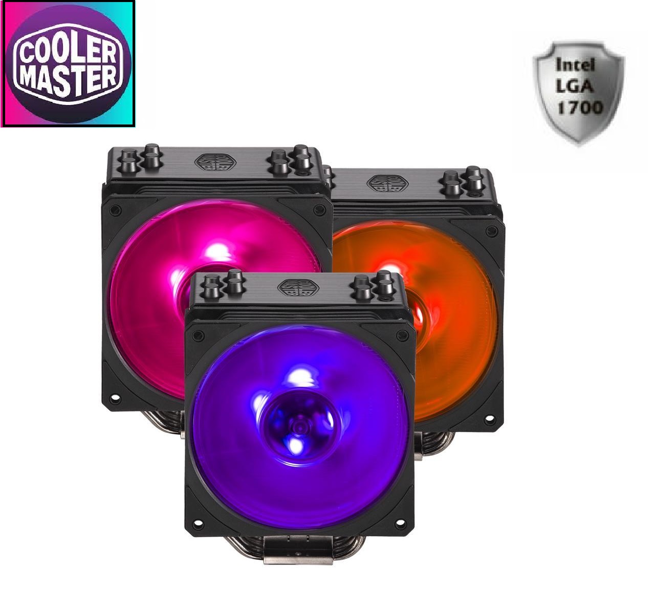 Cooler Master Hyper 212 RGB Black Edition CPU Air Cooler, SF120R RGB ...