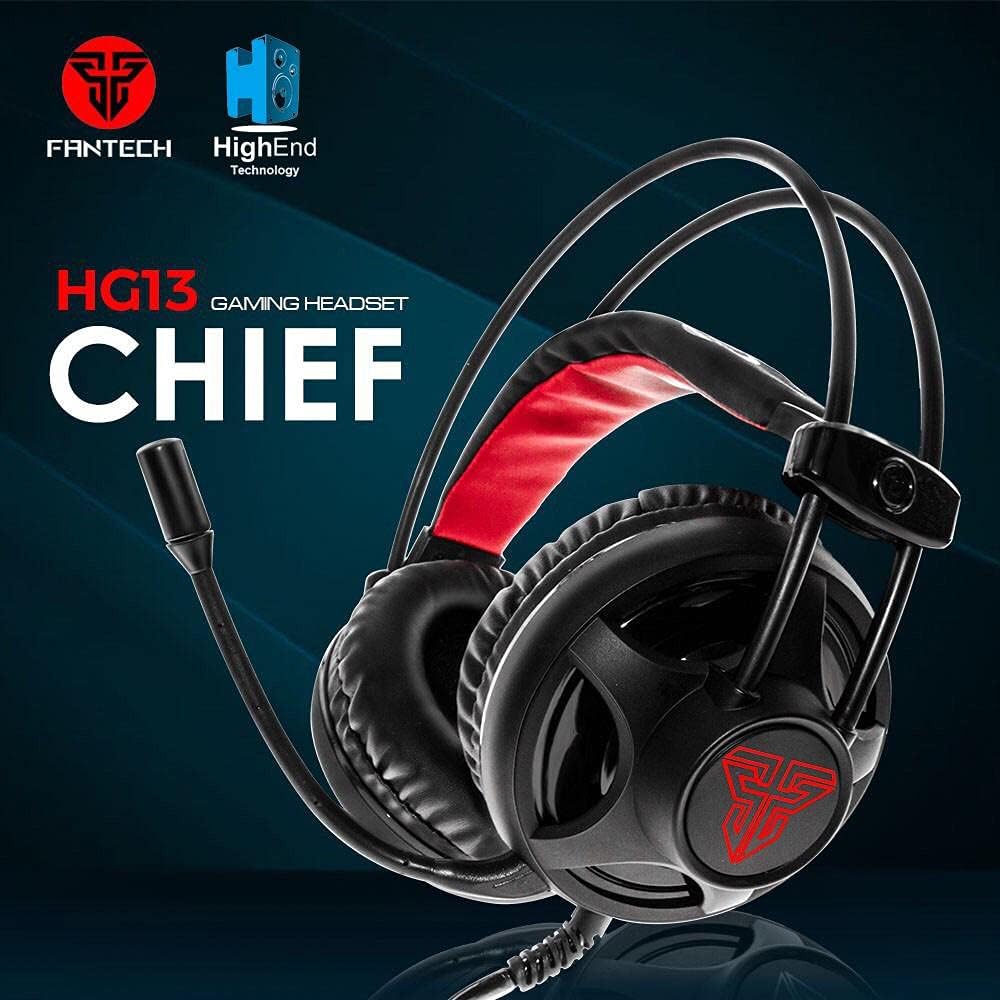 FANTECH HG13 CHIEF WIRED Gaming Headset - 2 Jacks - LED LIGHT - Noise ...