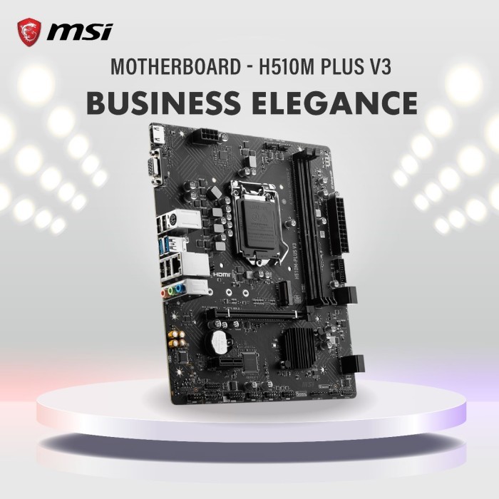 MSI H510M PLUS V3 Micro ATX MOTHERBOARD 10th Gen DDR4 64GB