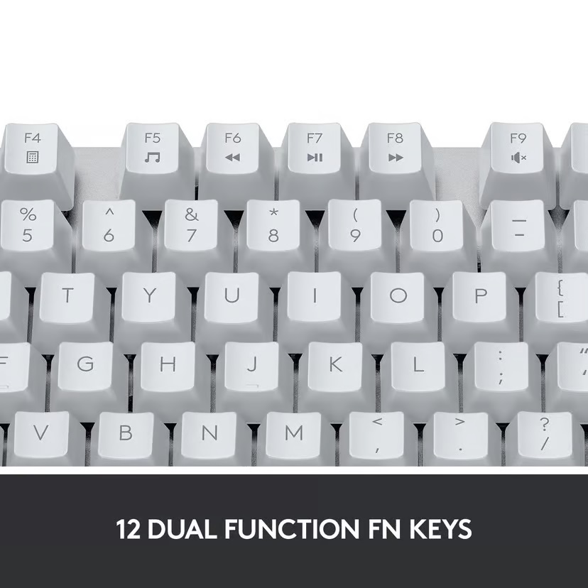 White TKL Gaming Mechanical Corded Keyboard