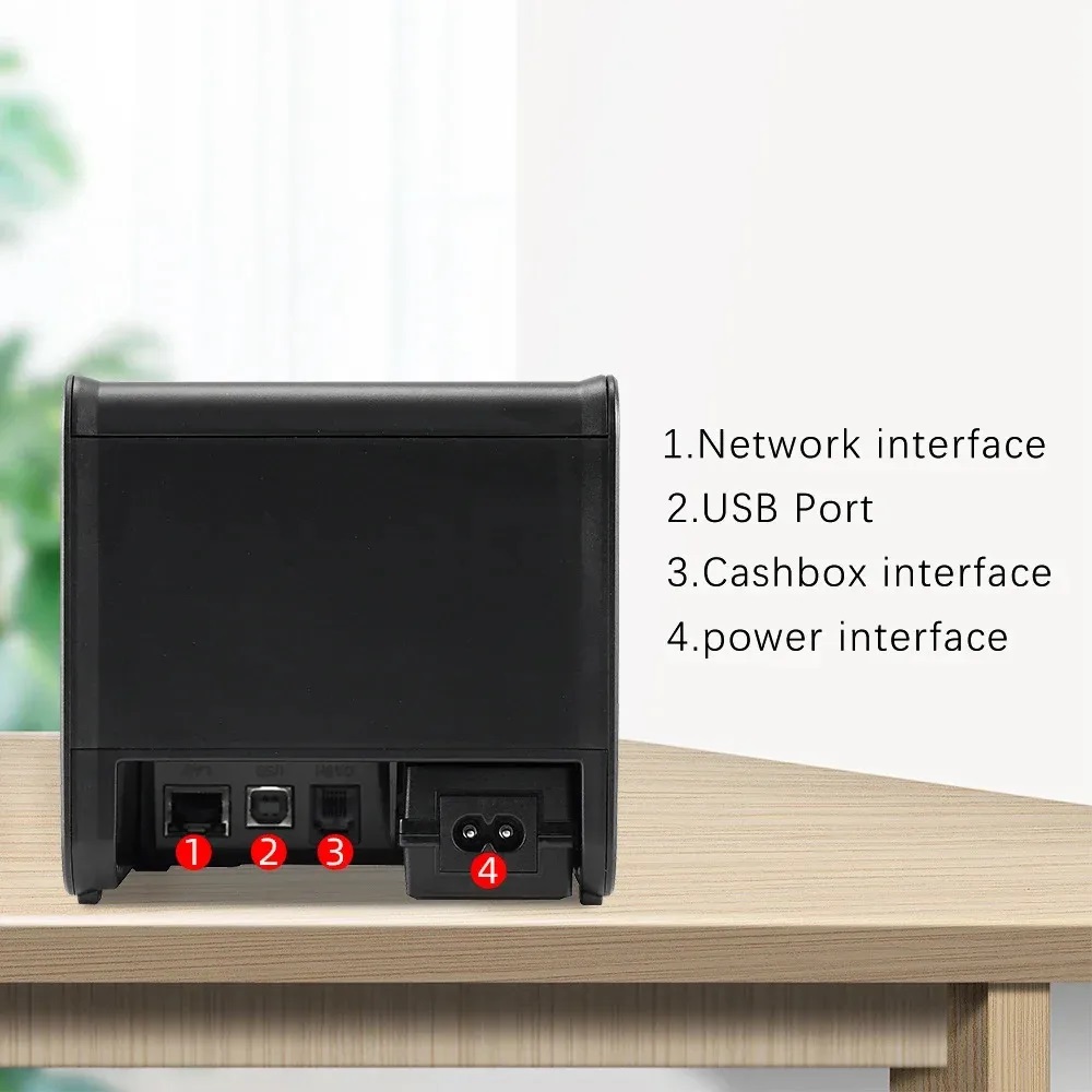 Xprinter XP 80T POS Thermal Receipt Printer 80mm USB+Lan