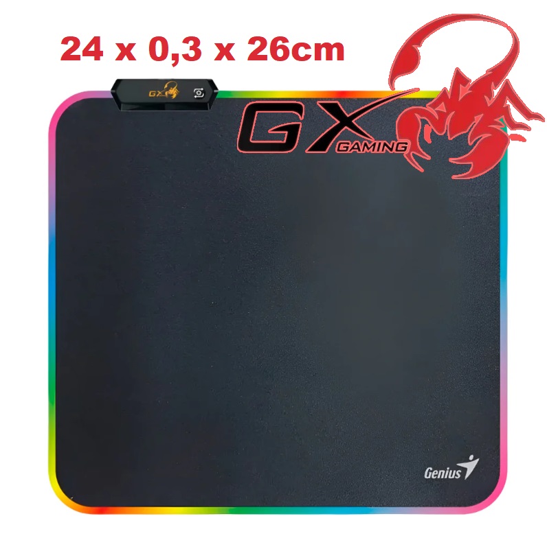 Genius GX-PAD 260S RGB Gaming MousePad 240 x 260 x 3 mm