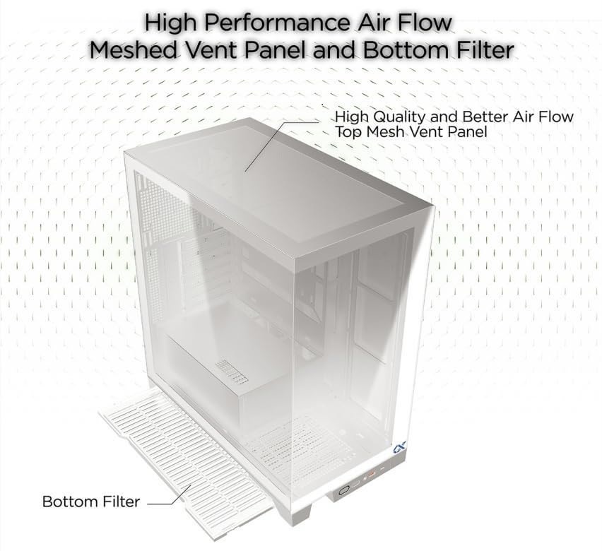XIGMATEC Endorphin Ultra Arctic White PC Case ATX