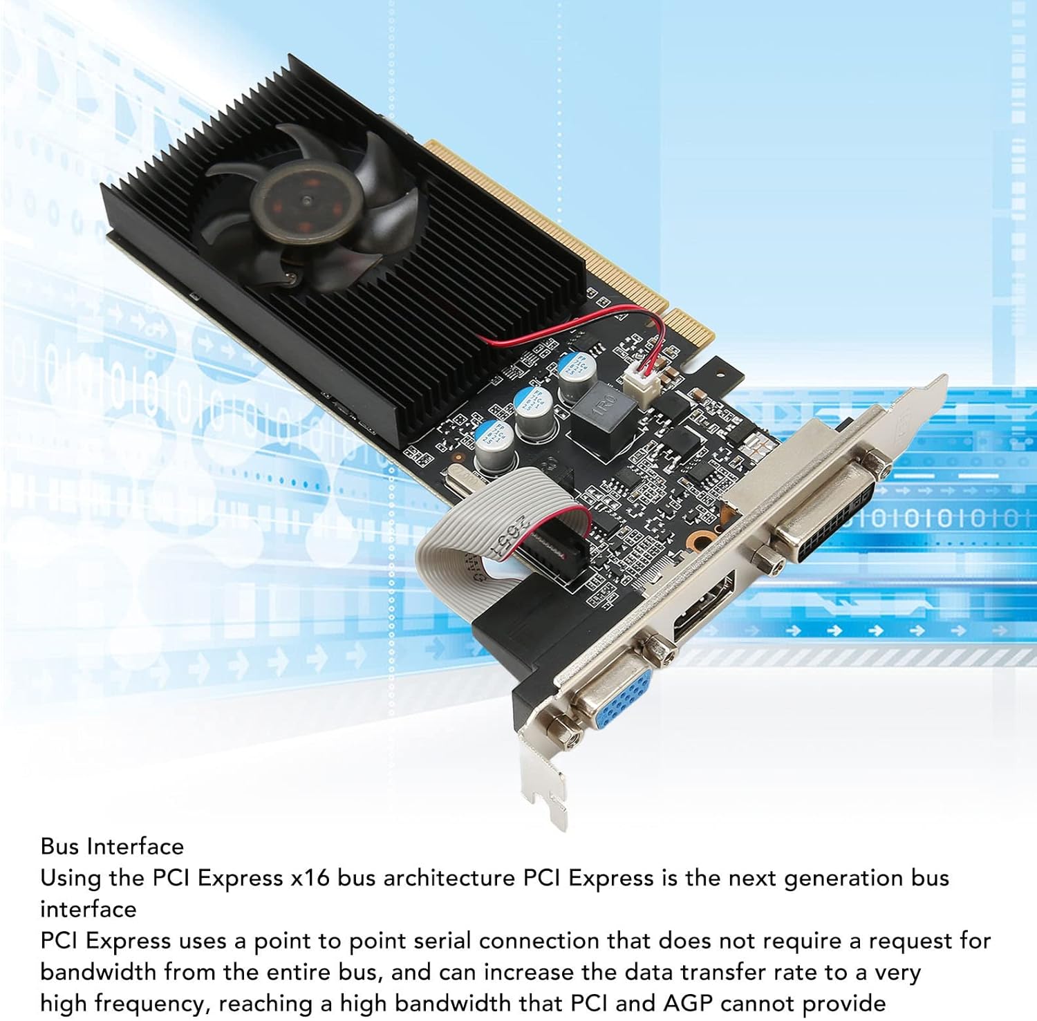 GeForce NVIDIA GT 210 Graphics Card 1GB DDR3 64-Bit