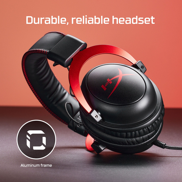 HyperX Cloud II – Gaming Headset, 7.1 Surround Sound, Memory Foam Ear Pads, Durable Aluminum ...