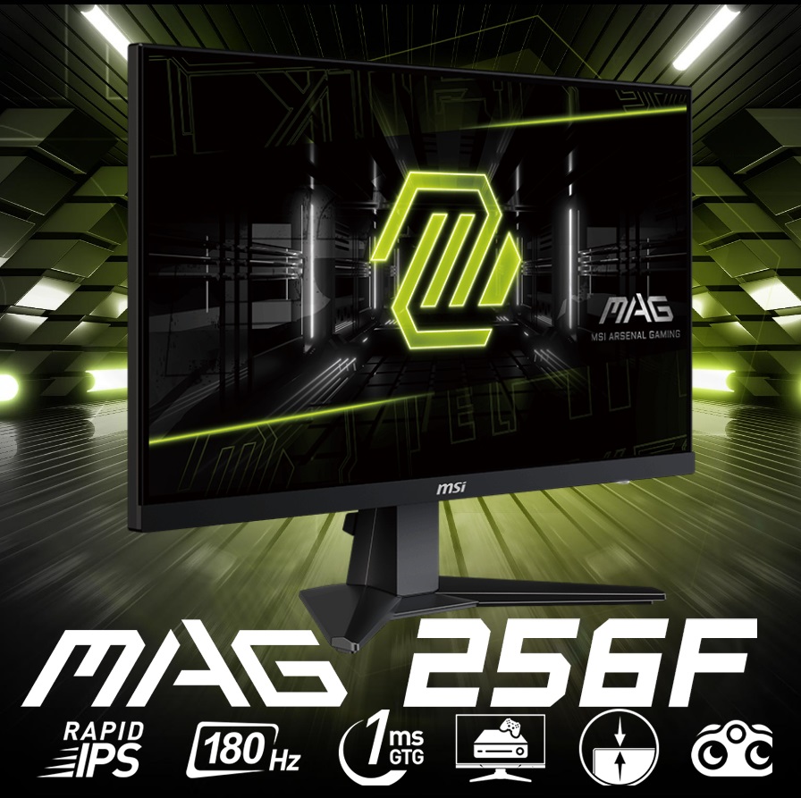 MAG 256F MSI Gaming FHD Monitor 25 inch 180Hz Rapid IPS 1ms