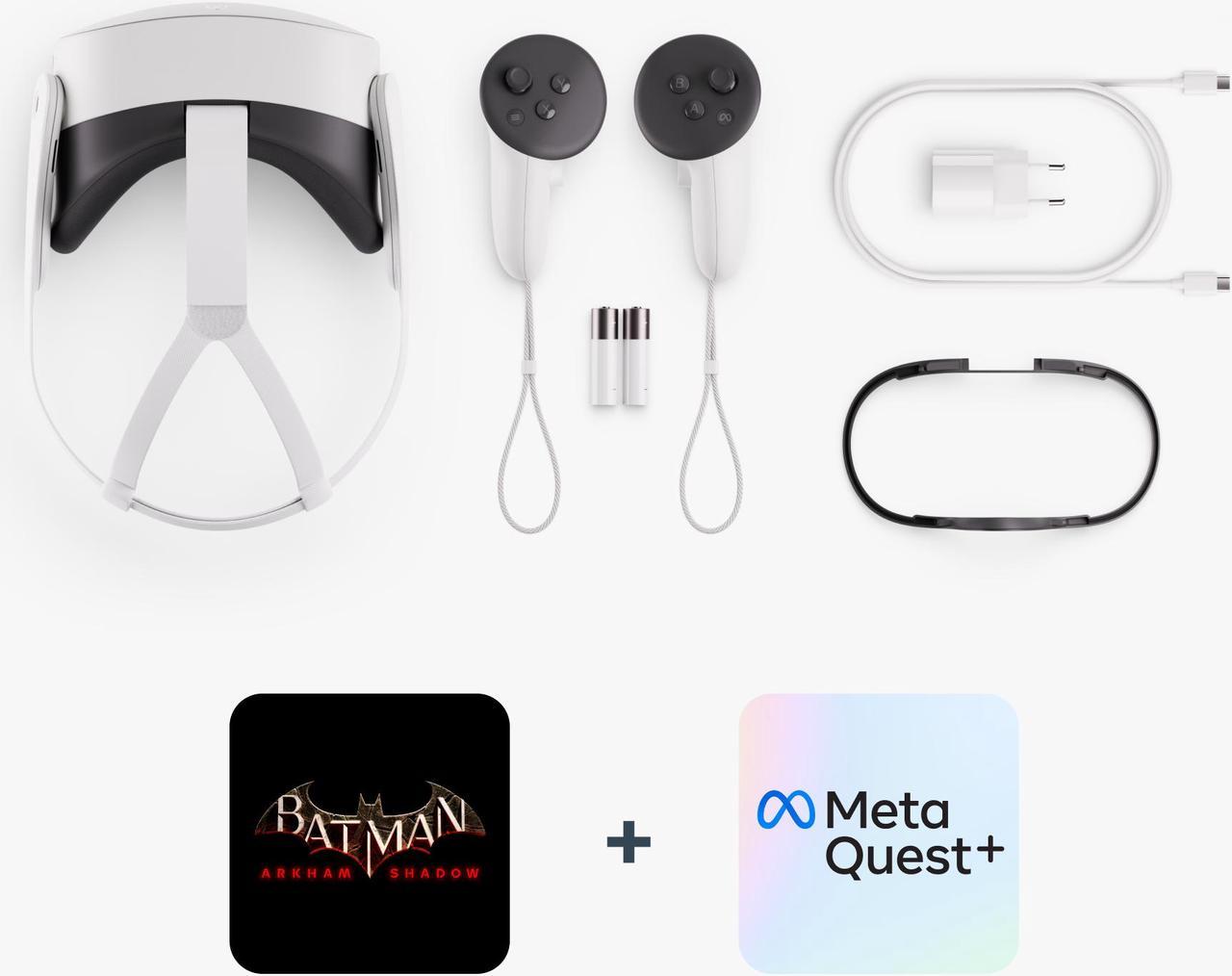 Meta Quest 3S 256GB Batman Arkham Shadow Full VR Set Nifty