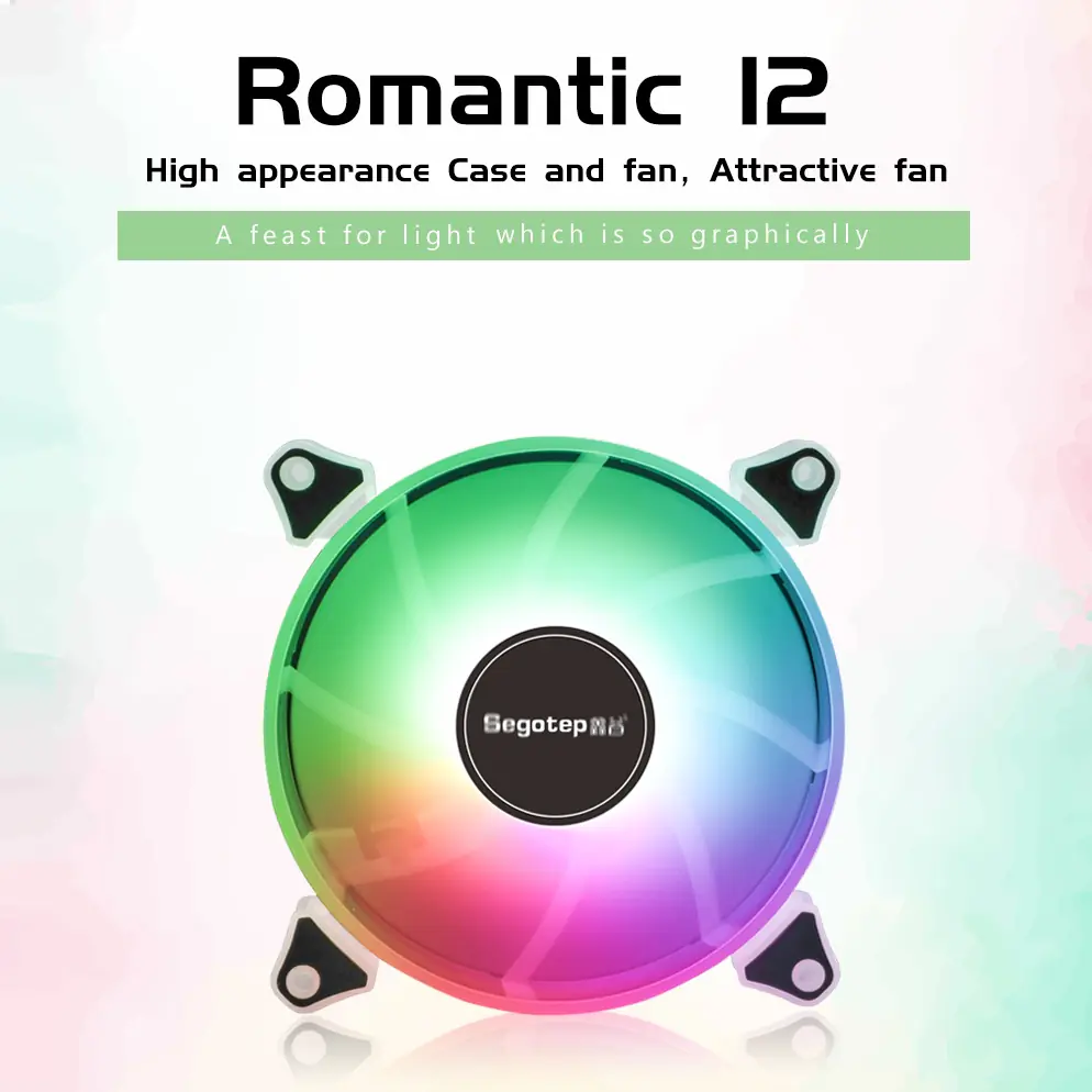SEGOTEP Romantic 12 ARGB Fan Combo | 120mm Silent Cooling Fan | 1100RPM ...