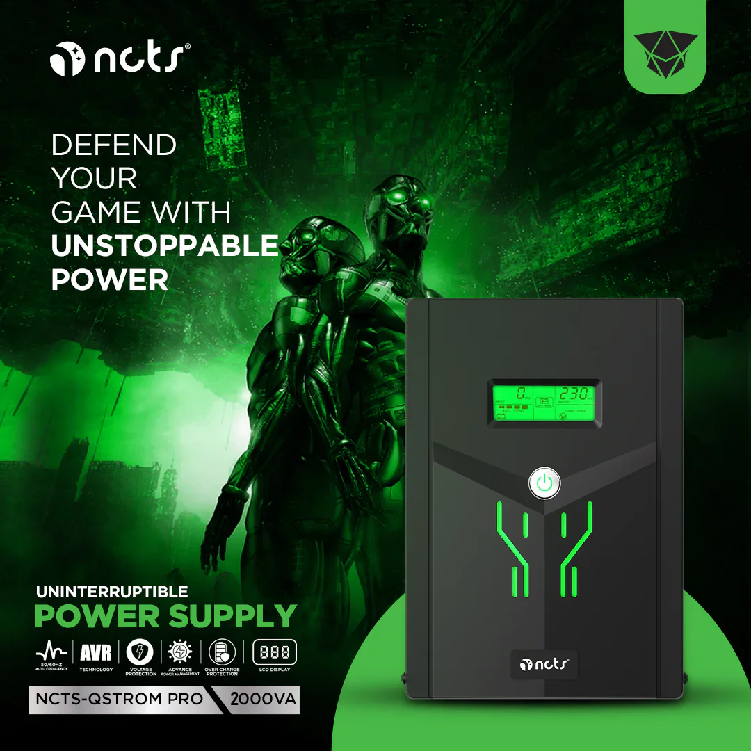 QSTROM PRO 3000VA 1800W Line Interactive UPS w AVR & LCD