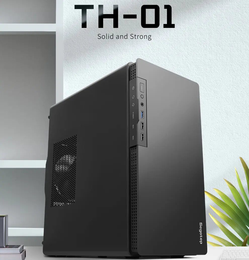 Segotep TH-01 M-ATX Case | Compact Steel-Side Chassis | Efficient Layout | Dual USB 2.0 + USB 3. ...