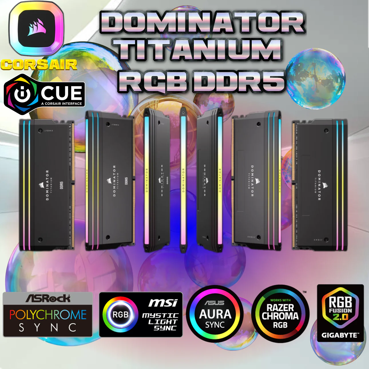 CORSAIR Dominator Titanium RGB DDR5 RAM 48GB (2x24GB) DDR5 7000MT/s (PC5 56000) CL36 1.40V Intel ...