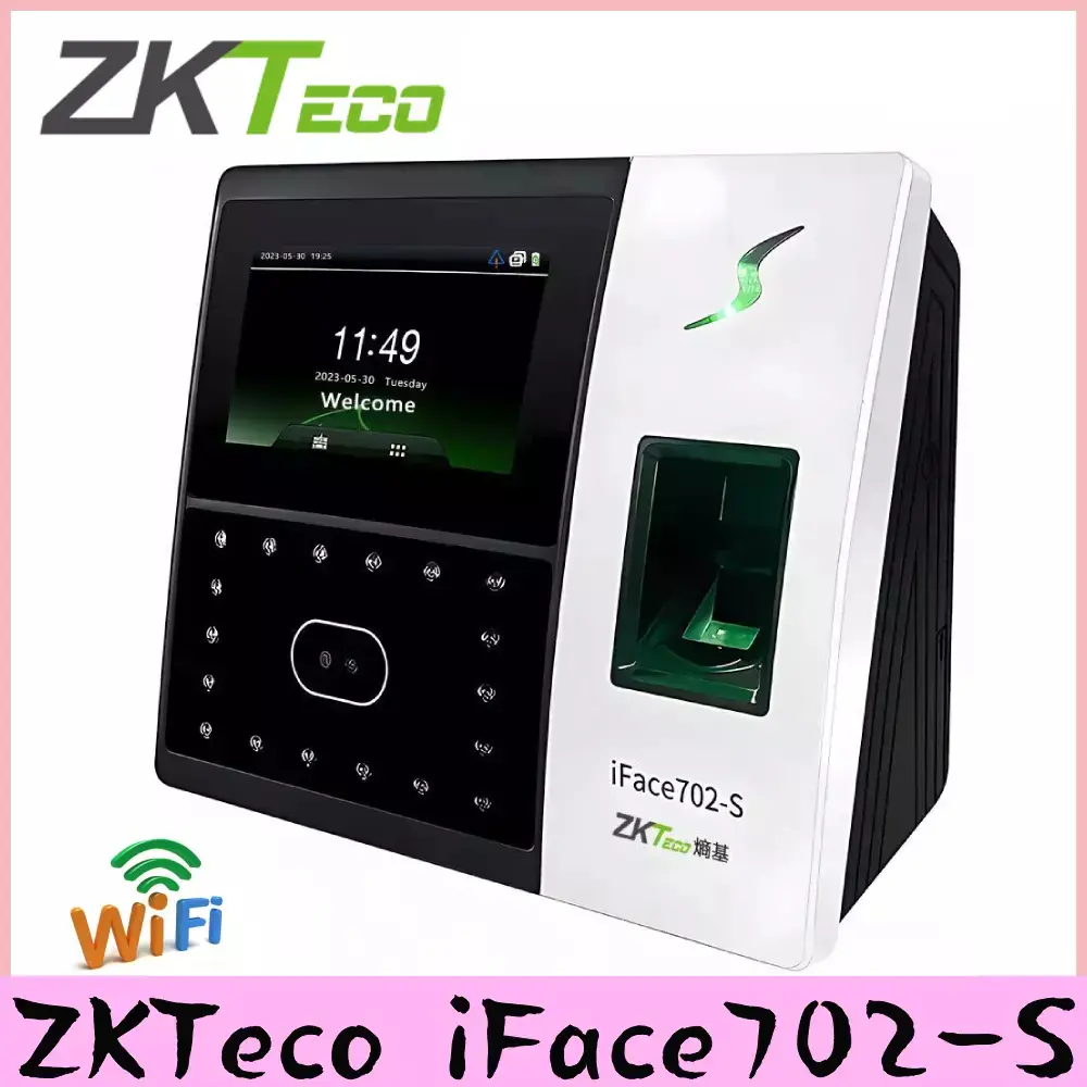 ZKTeco iFace702-S Biometric Time Attendance & Access Control Terminal – Face, Fingerprint, RFID ...