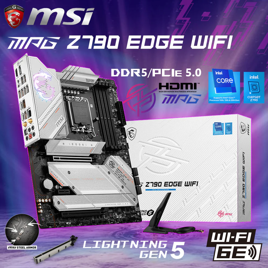 MSI MPG Z790 EDGE WIFI DDR5 ATX Motherboard With PCIe 5.0 Slot, Support ...