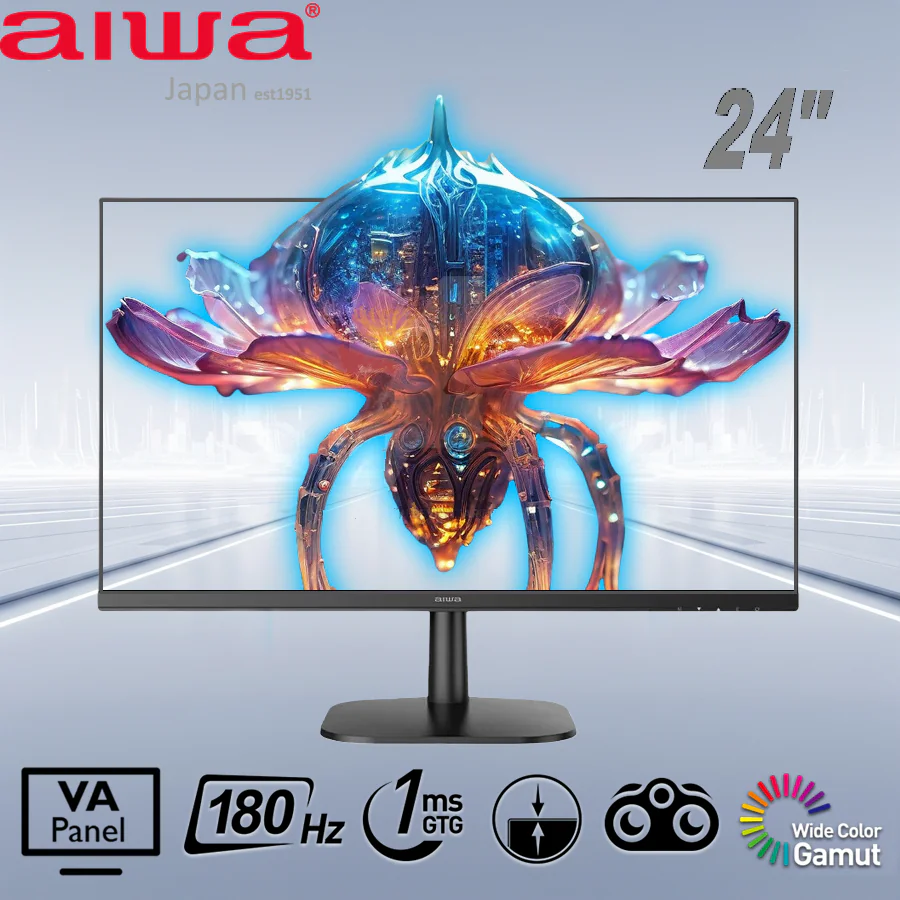 Aiwa 32-Inch Curved VA Monitor, FHD 1920×1080, 240Hz Refresh Rate, 1ms ...